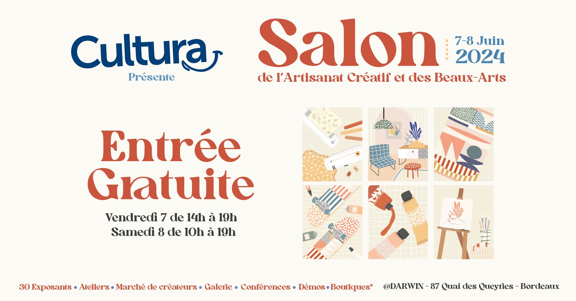 Le Salon de l'Artisanat Créatif et des Beaux-Arts de Cultura revient pour une deuxième édition ...